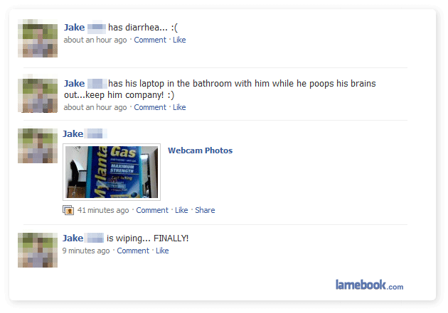 I am pooping right now. | English 301 Winter 2013